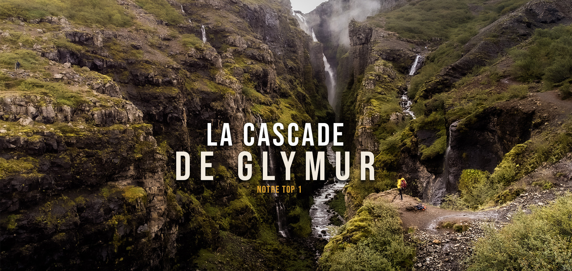 La cascade de Glymur : Take your bagage